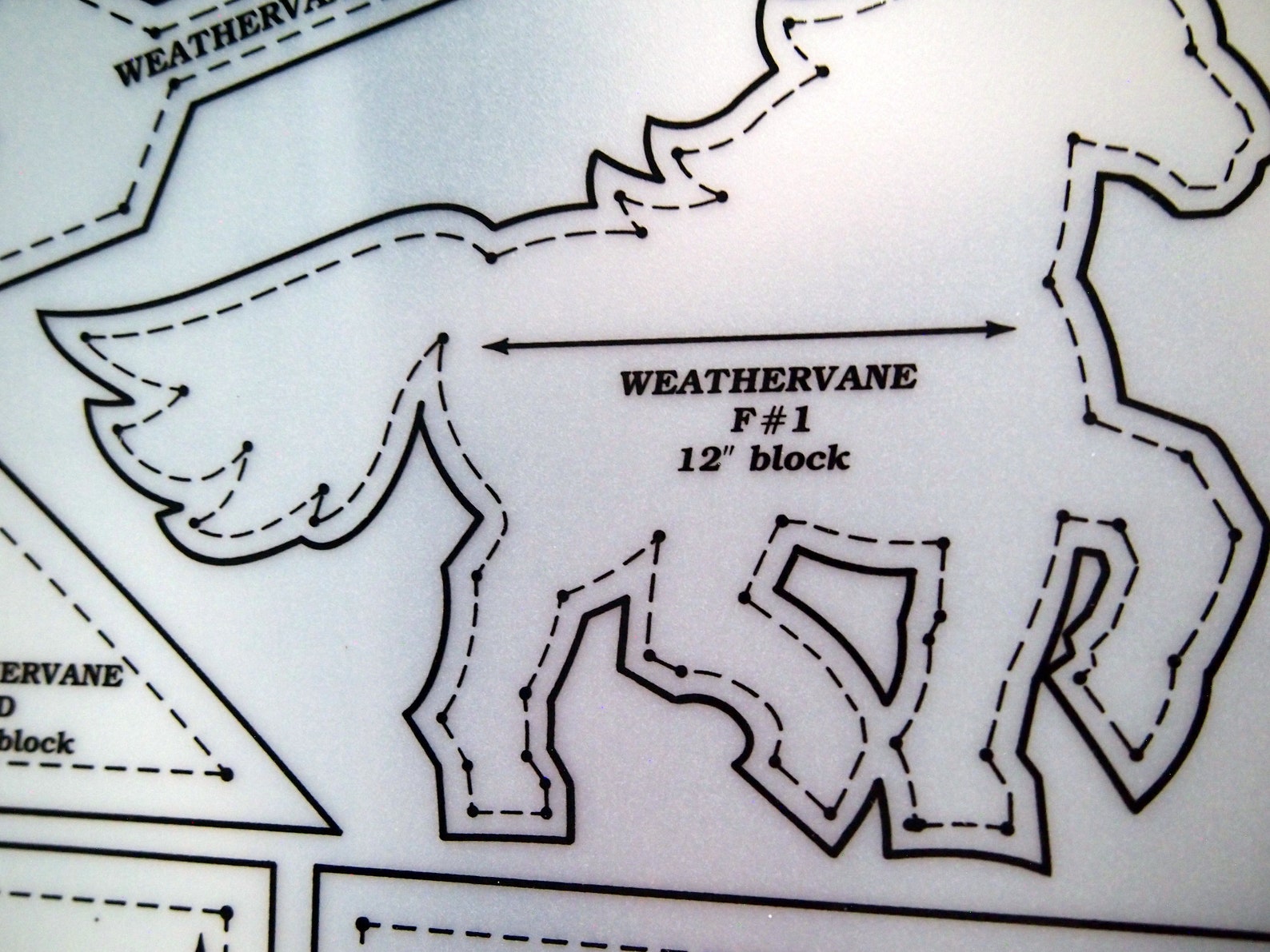 Weathervane with Template by Spinning Spools Vintage Quilt - Etsy