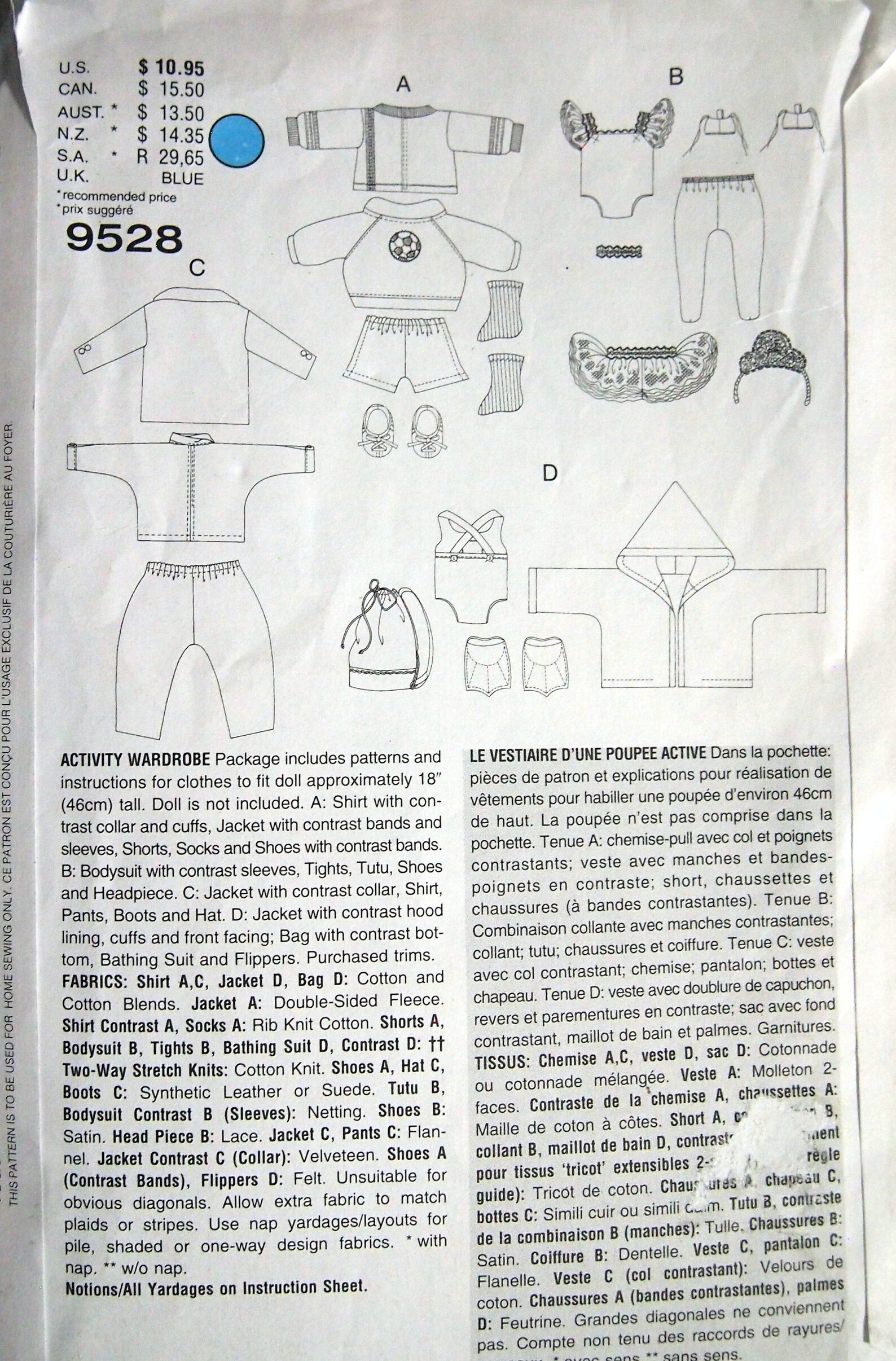Activity Wardrobe Vogue Craft 9528 Vintage Uncut Sewing Pattern 1996 - Etsy