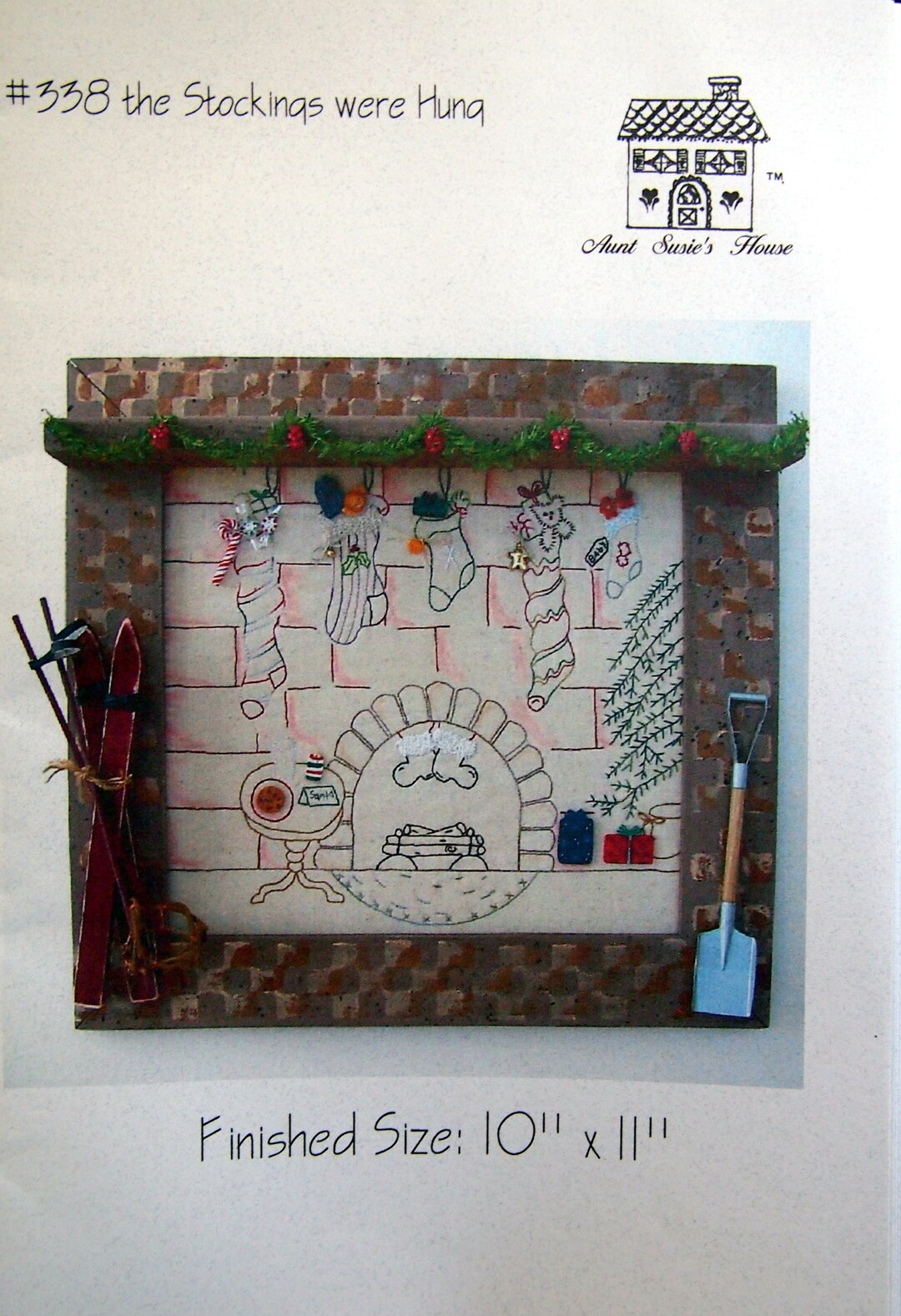 The Stockings Were Hung by Aunt Susie's House Vintage Embroidery ...