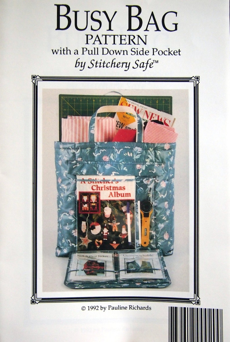 Busy Bag Pattern With A Pull Down Side Pocket by Pauline Richards and ...