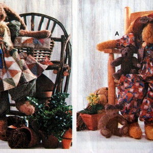 24-inch Rabbits and Clothes Simplicity Crafts 7459 Vintage Uncut Sewing ...