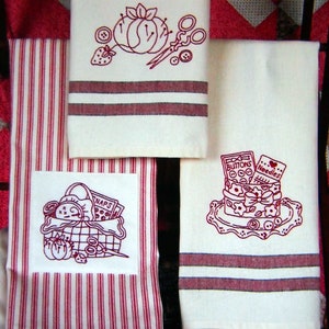 The Redwork Kitchen by Robin Kingsley and Bird Brain Designs Redwork ...