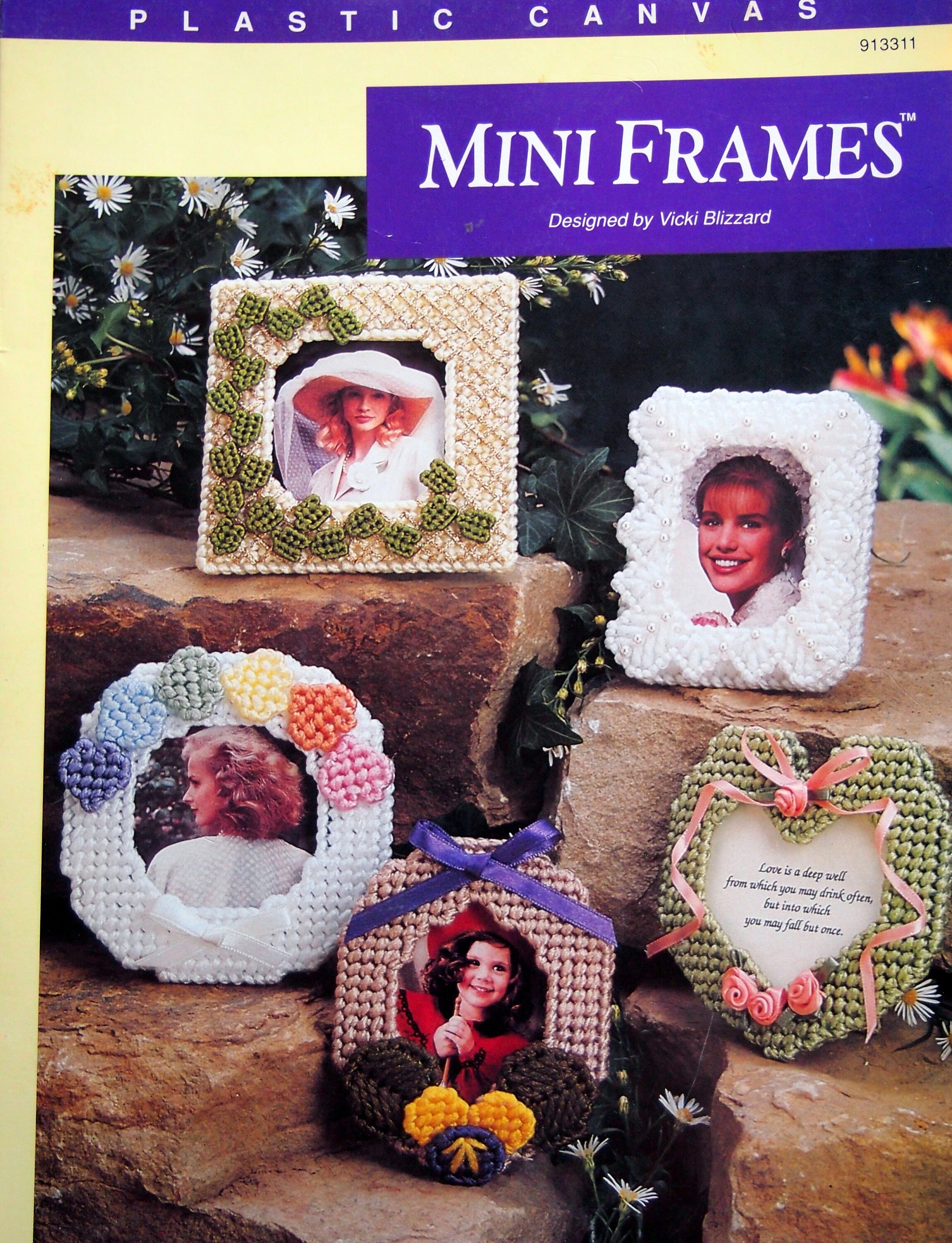 Mini Frames By Vicki Blizzard Vintage Plastic Canvas Pattern | Etsy