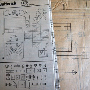 Fat Quarters Sewing Accessories Butterick B4476 Uncut Sewing Pattern ...