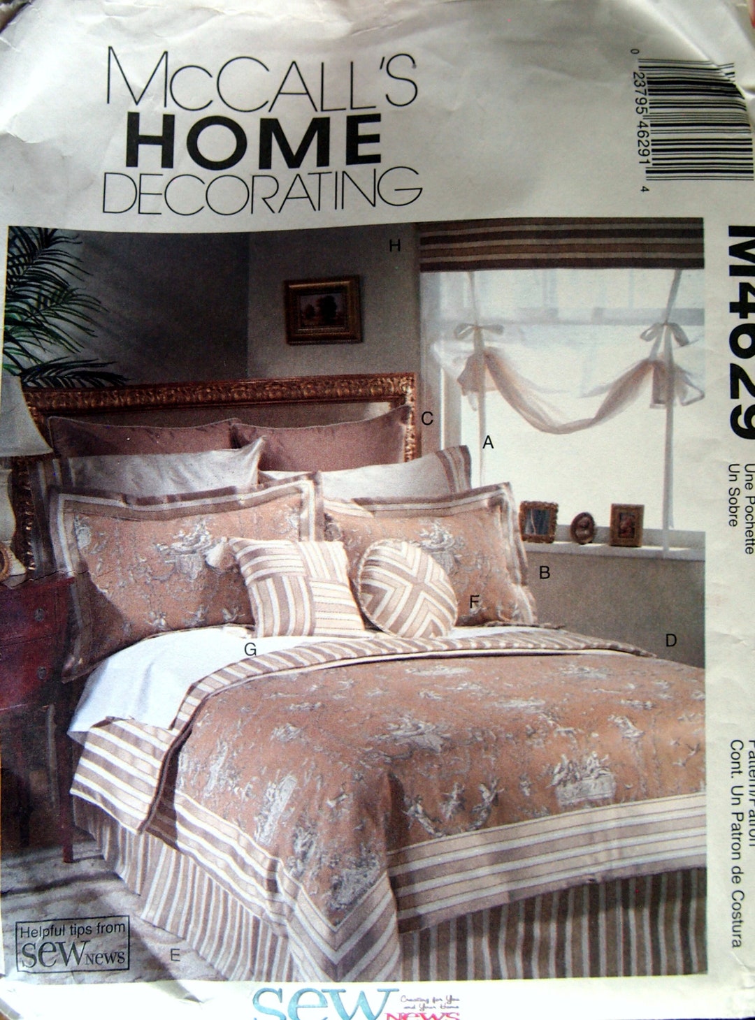 Bedroom Mccall's Home Decorating M4629 Uncut Sewing Pattern 2004 - Etsy