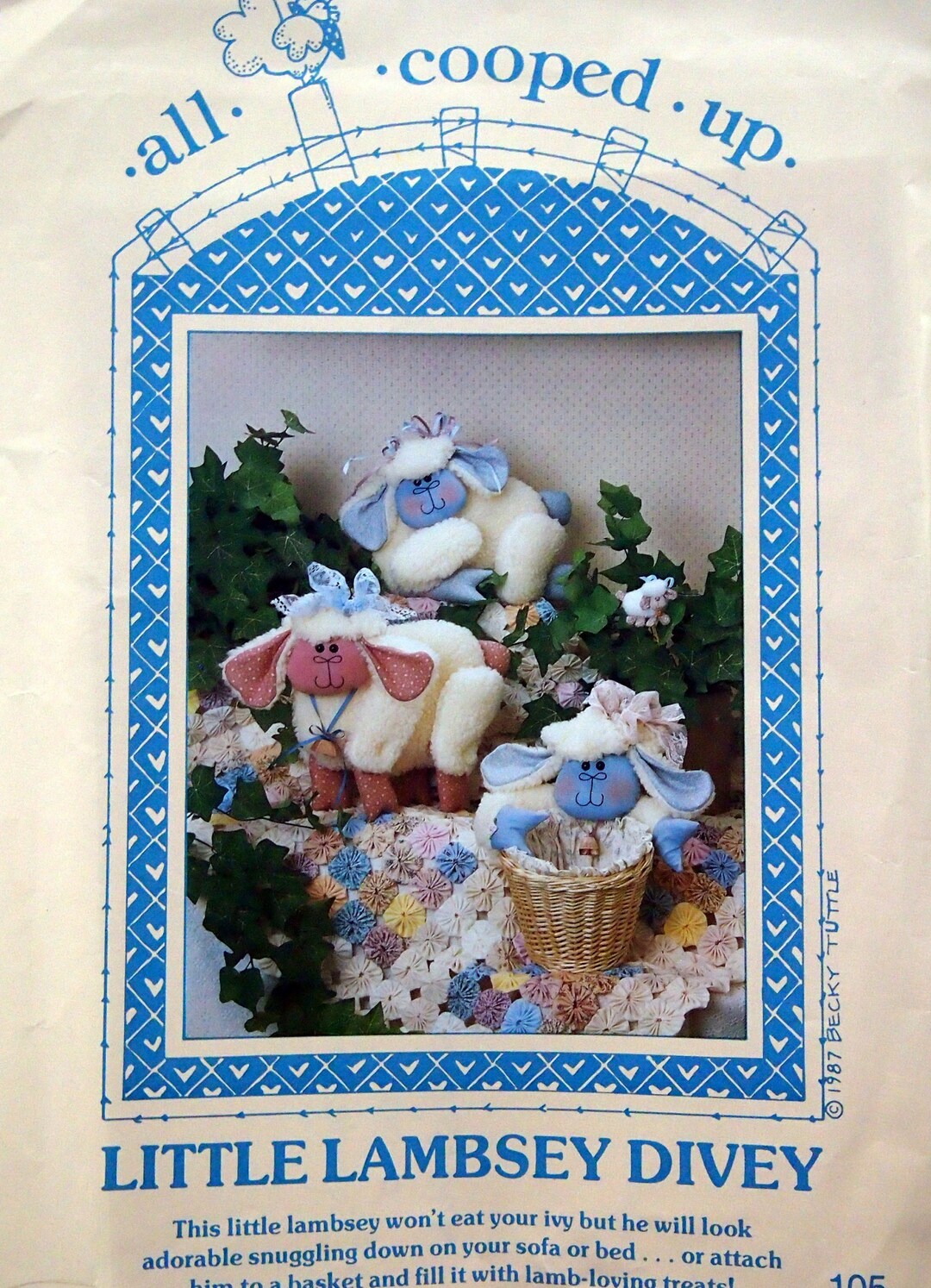 Little Lambsey Divey by Becky Tuttle and All Cooped up Vintage Uncut ...
