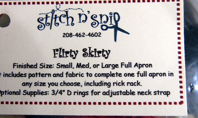 Flirty Skirty By Jan Lutz And The Apron Lady Designs Apron Etsy
