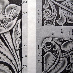 Lucky Seven Foto-carve Patterns by Craftool Co. Vintage Leathercraft ...
