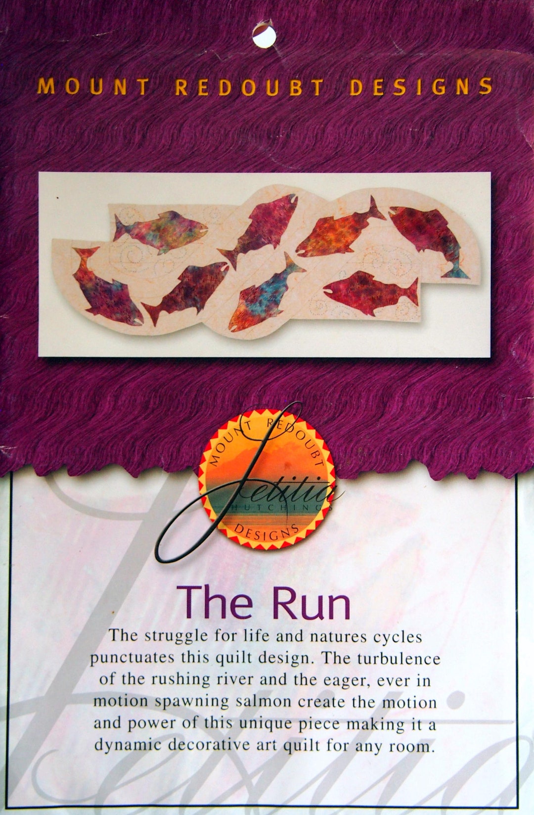The Run by Mount Redoubt Designs Vintage Wall Quilt Pattern Packet 2001 ...