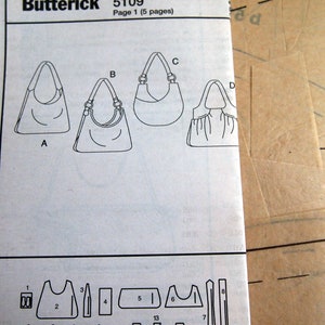 Large Bags Butterick B5109 Uncut Sewing Pattern 2007 - Etsy