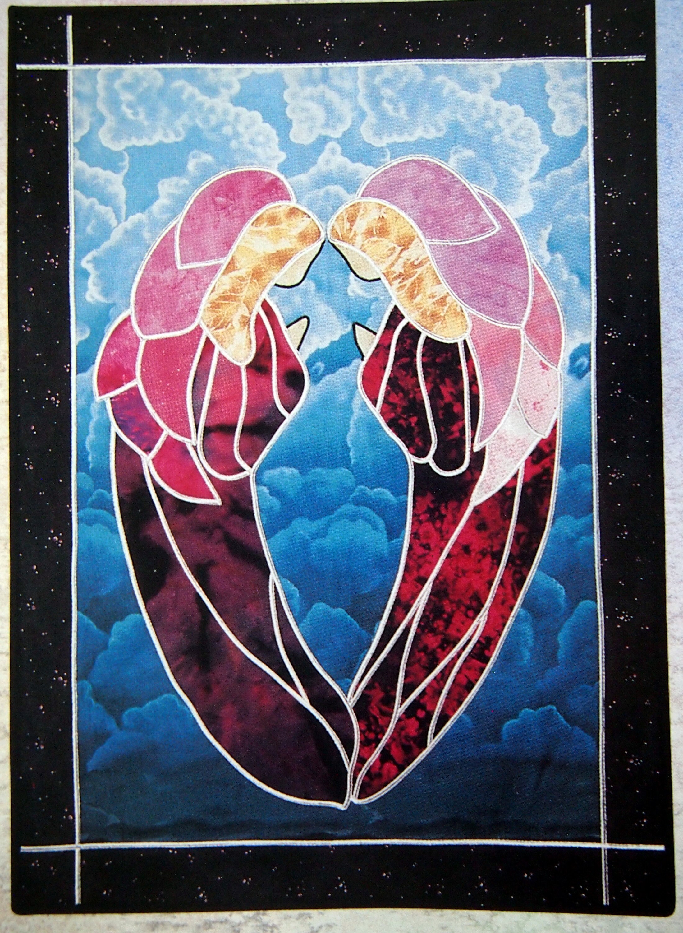 Angels Praying Stained Glass by Trish Stuart and Twisted Threads ...