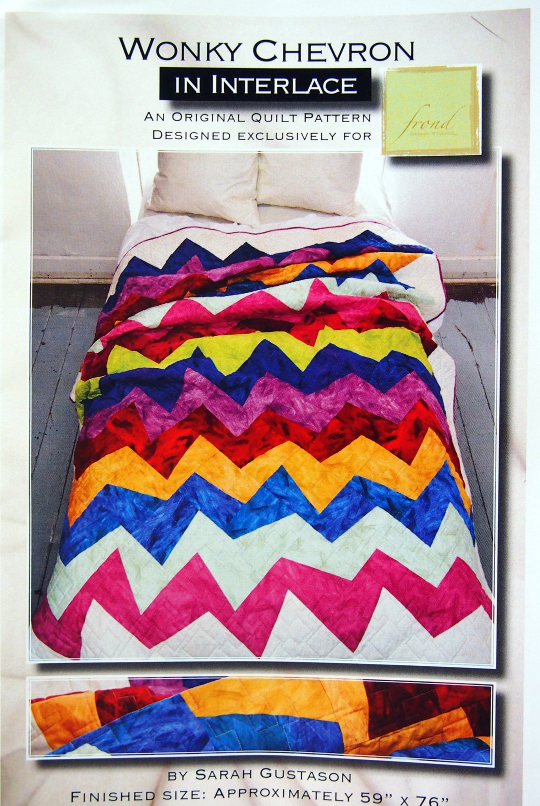 Wonky Chevron in Interlace by Sarah Gustason Quilt Pattern Packet 2016 ...