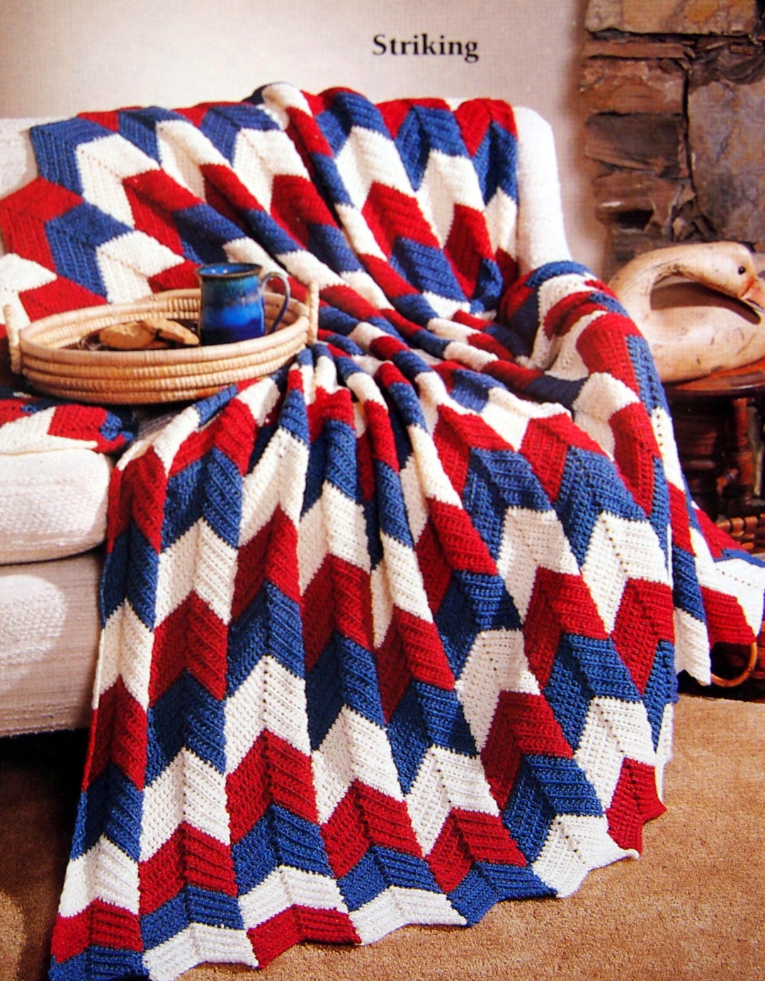 The Ultimate Ripple Afghan Book 25 Designs Vintage Paperback Knitting ...