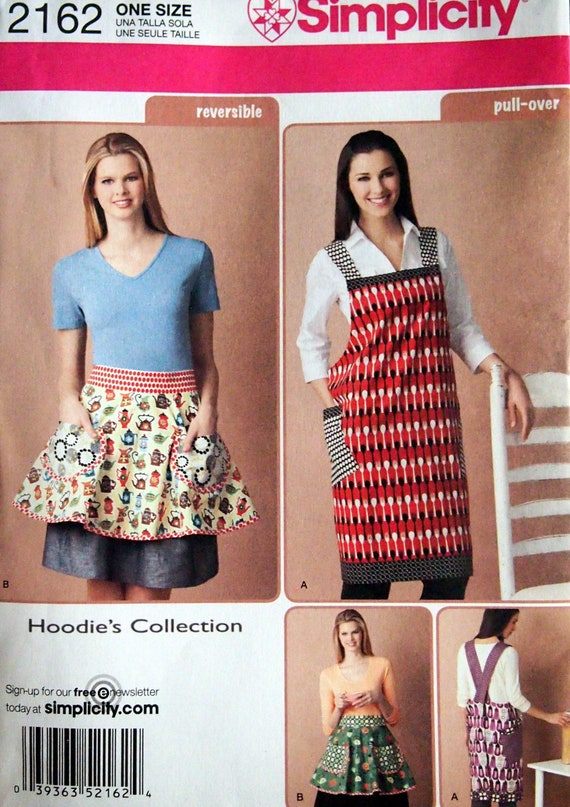 Misses' Over the Head Apron and Reversible Apron by - Etsy