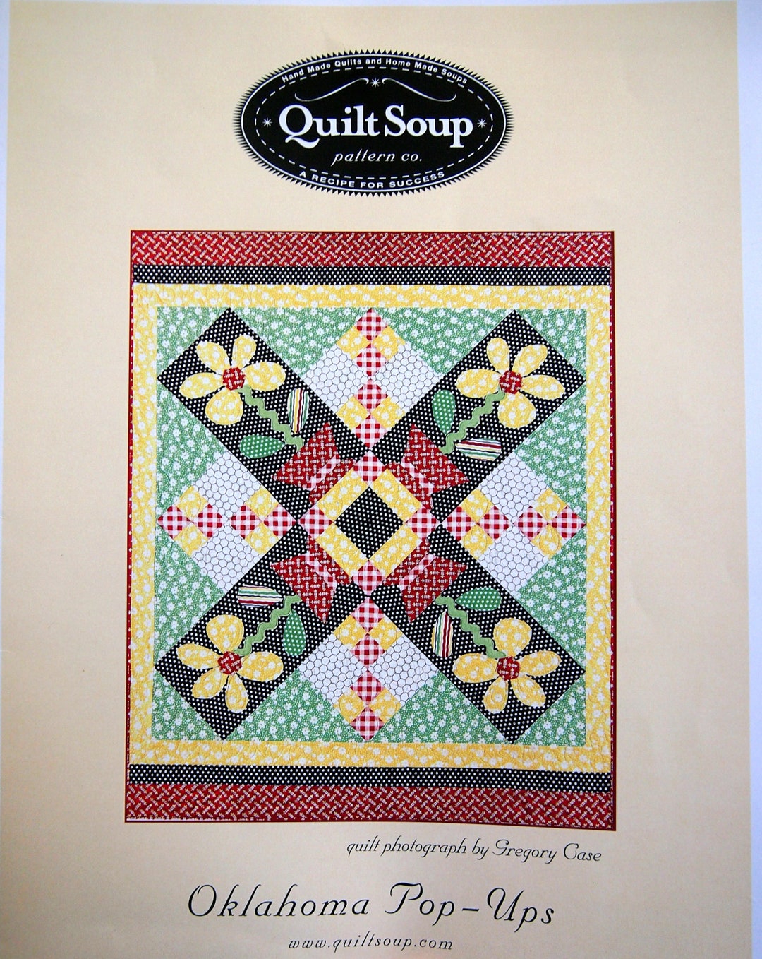 Oklahoma Pop-ups by Quilt Soup Pattern Co. Appliqued and Pieced Wall ...