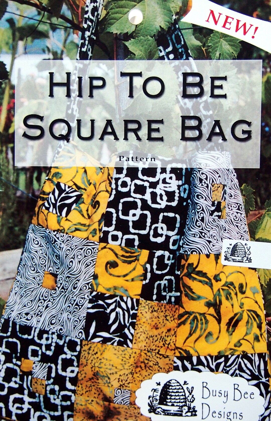 Hip to Be Square Bag by Busy Bee Designs Sewing Pattern Packet 2005 - Etsy