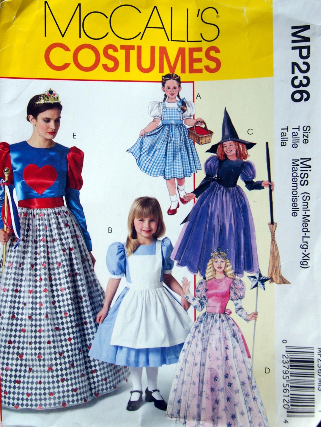 Misses' Storybook Costumes Size S, M, L, XL Mccall's Costumes MP236 ...