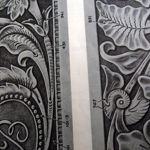 Lucky Seven Foto-carve Patterns by Craftool Co. Vintage Leathercraft ...
