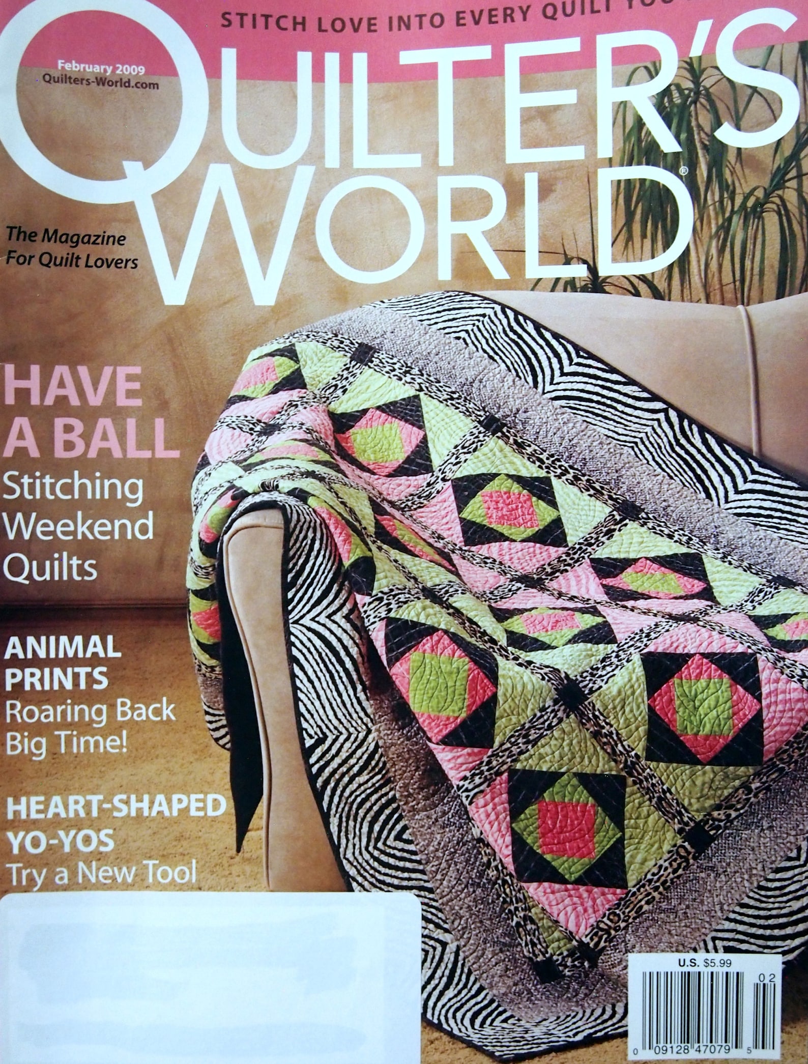Quilter's World Quilt Pattern Magazine February 2009 - Etsy