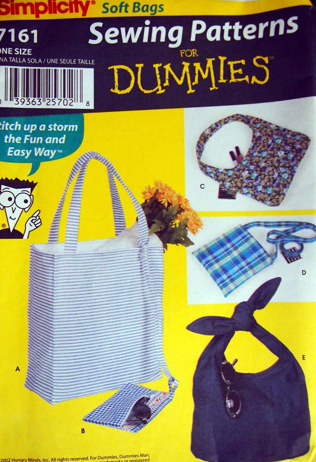 Bags in Four Styles - Sewing Patterns for Dummies Simplicity 7161 ...