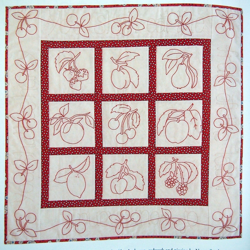 Vintage Redwork - Etsy