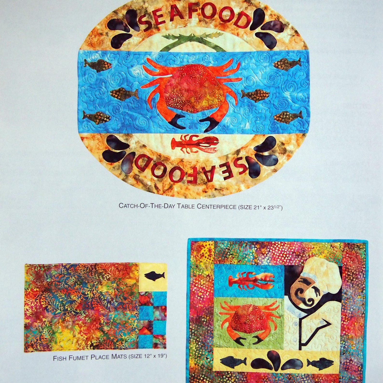 Le Chef by Letitia Hutchings and Mount Redoubt Designs Vintage Applique ...