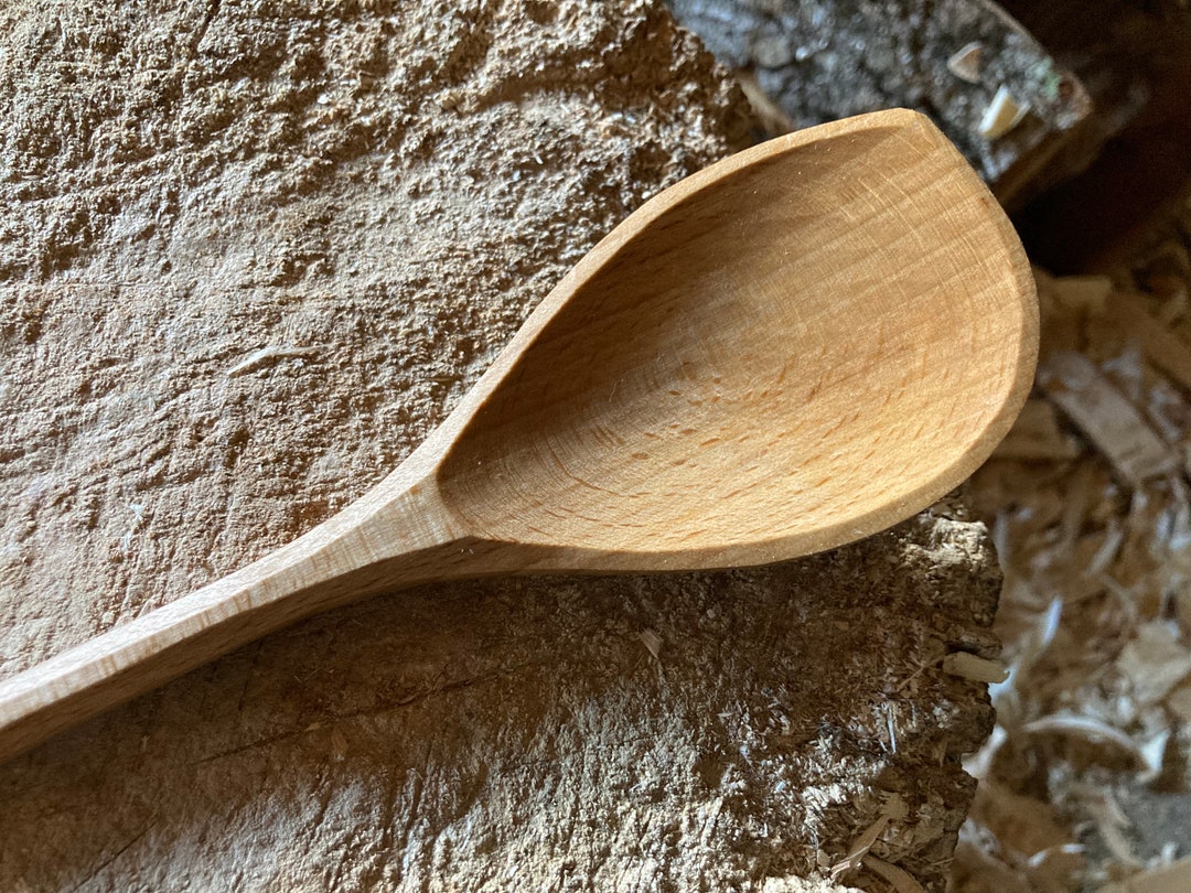 Hand Carved Left Handed Wooden Cooking Spoon - Etsy