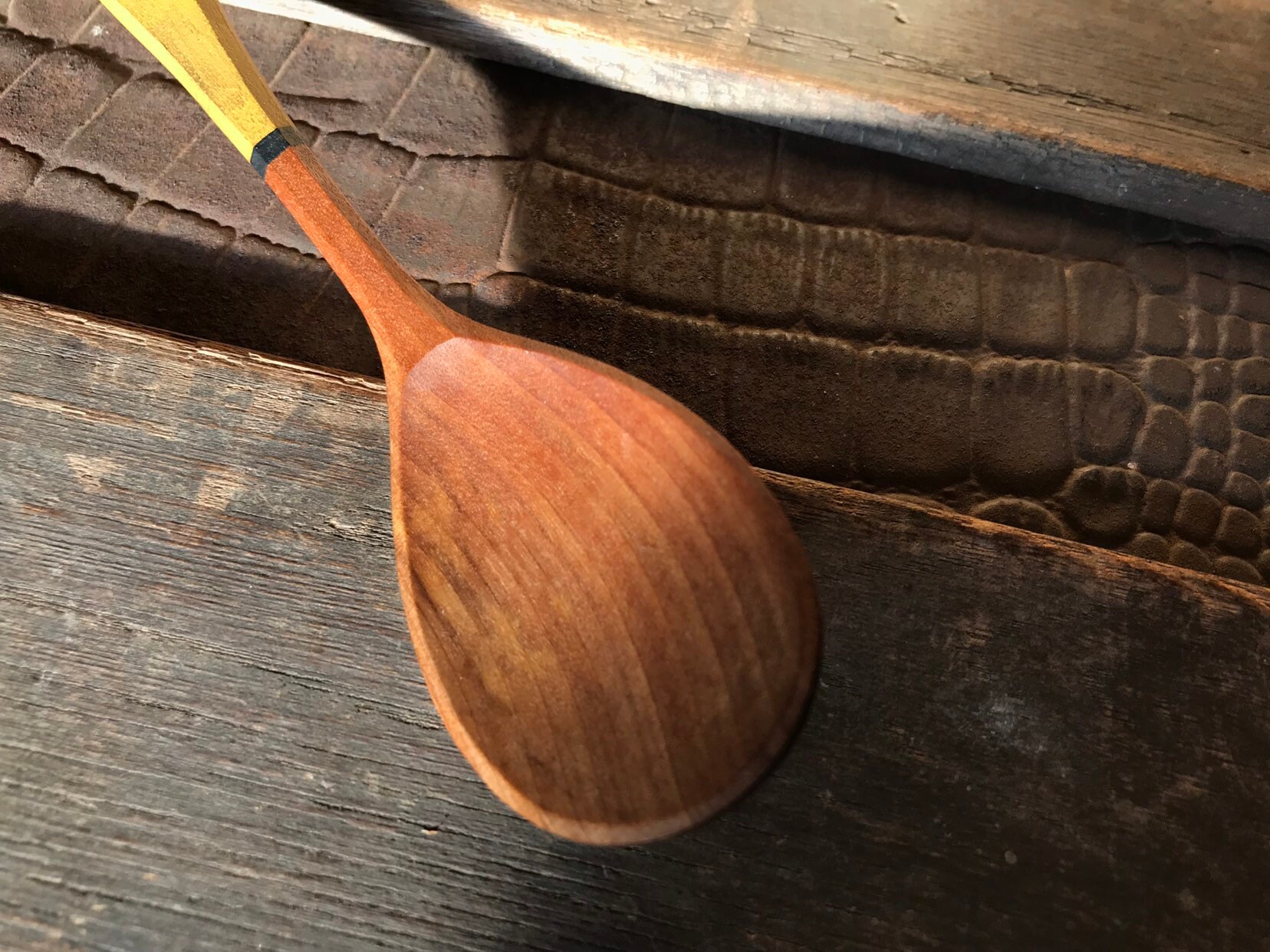 7 eating spoon, ice cream spoon, soup spoon, hand carved wooden spoon