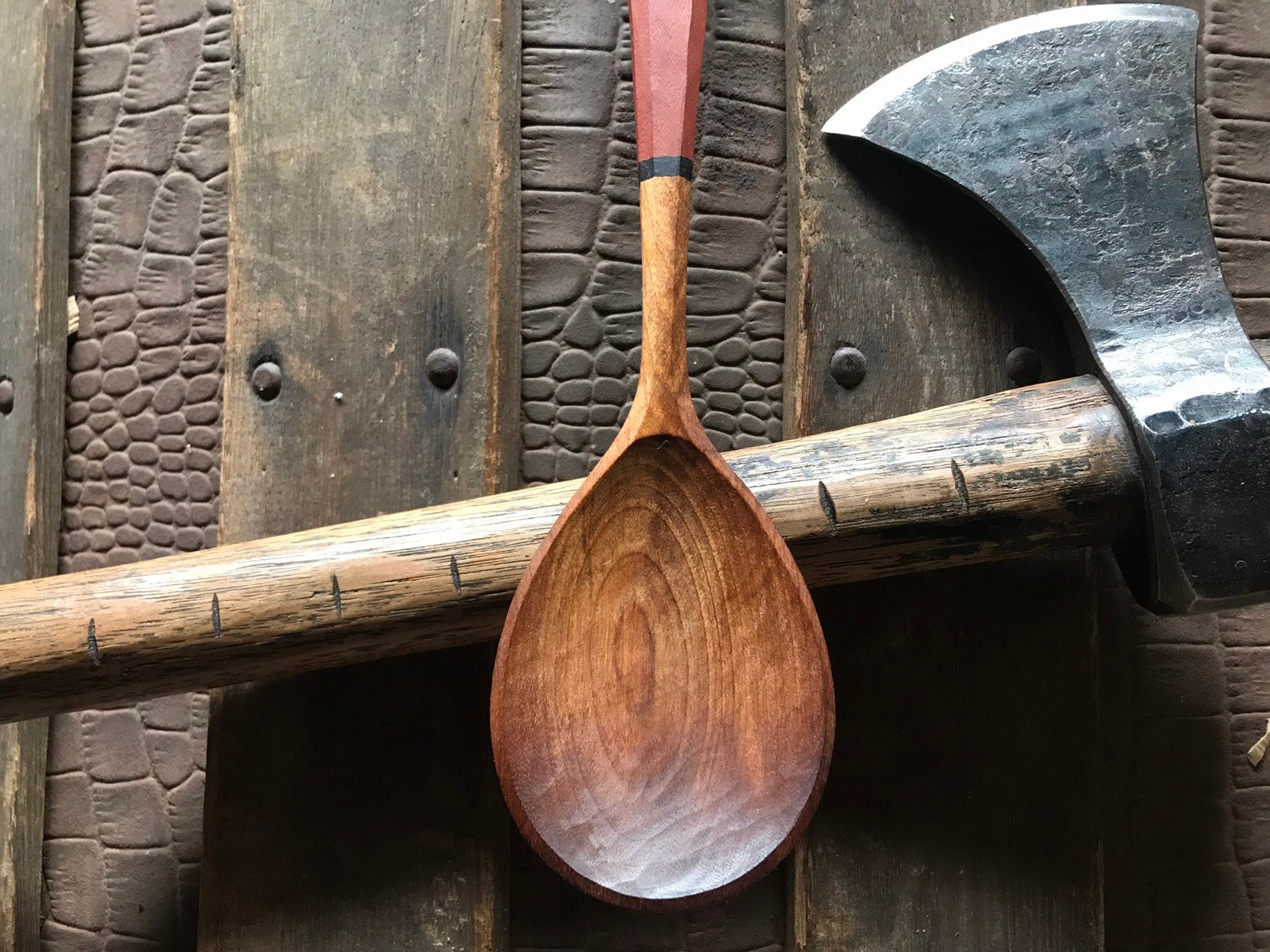10 serving spoon, cooking spoon, hand carved wooden spoon