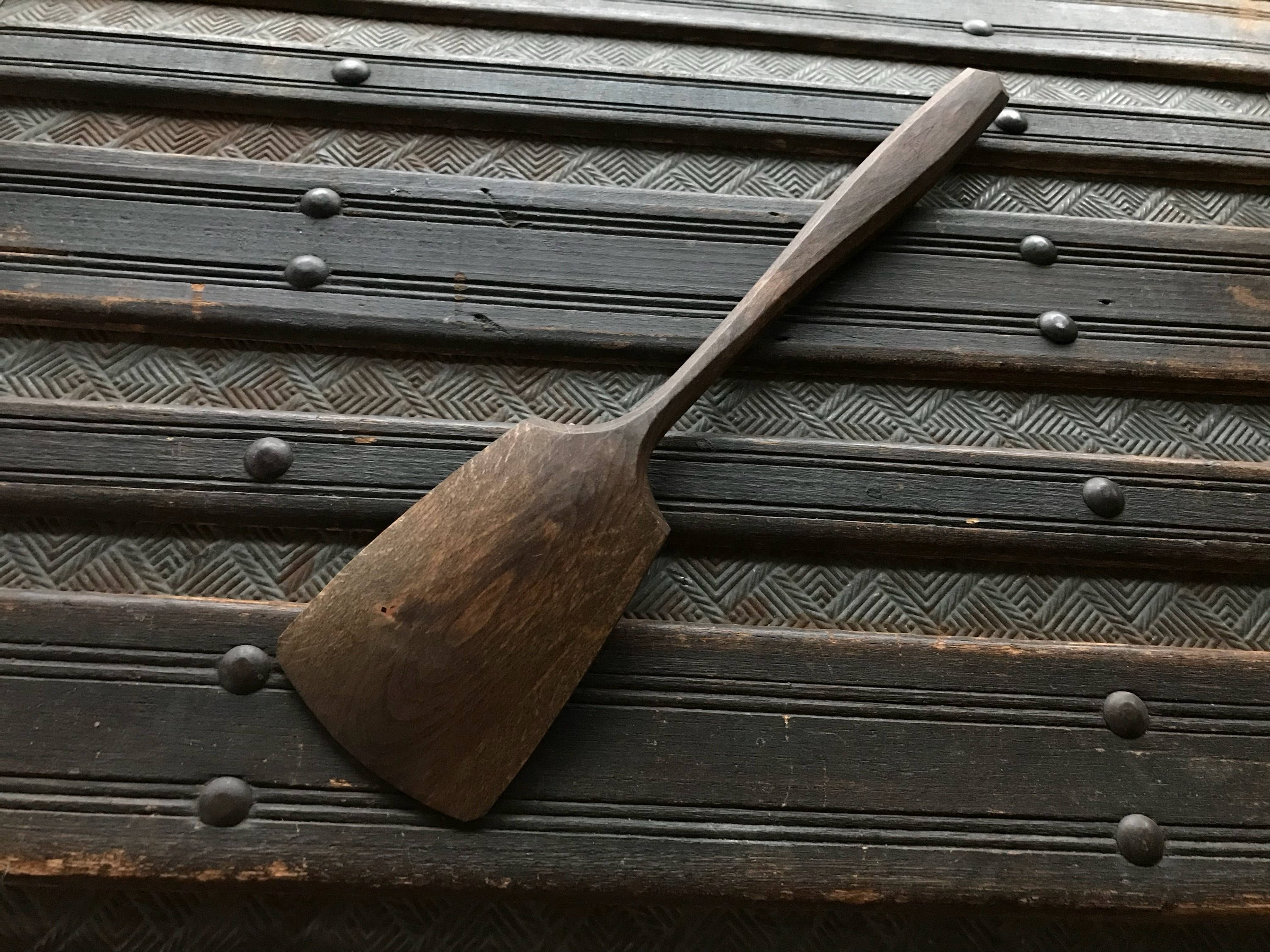 11 wok style spoon, wooden spoon, cooking spoon, serving spoon, made ...