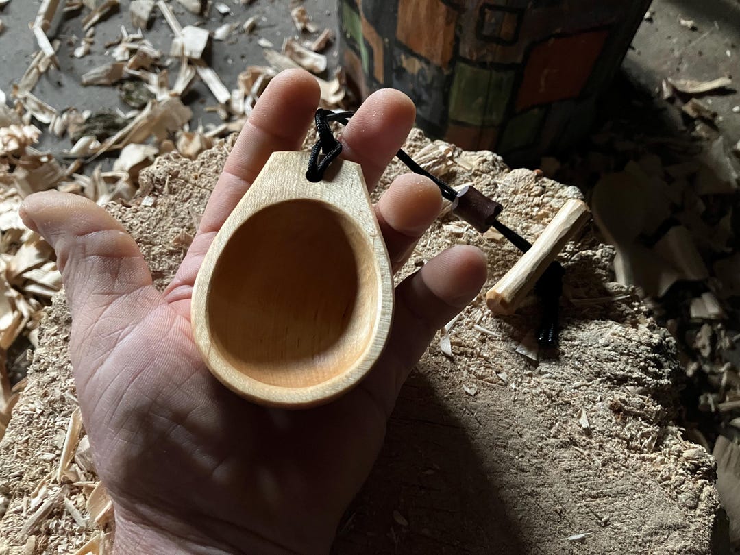Hand Carved Wooden Canoe Cup or Noggin - Etsy