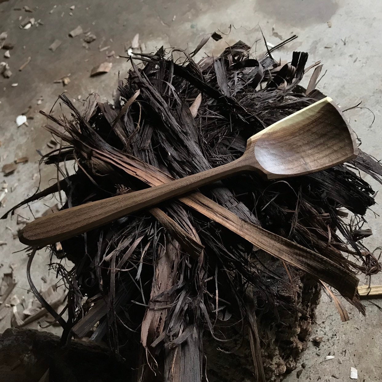 11 wok style spoon, wooden spoon, cooking spoon, serving spoon, made ...