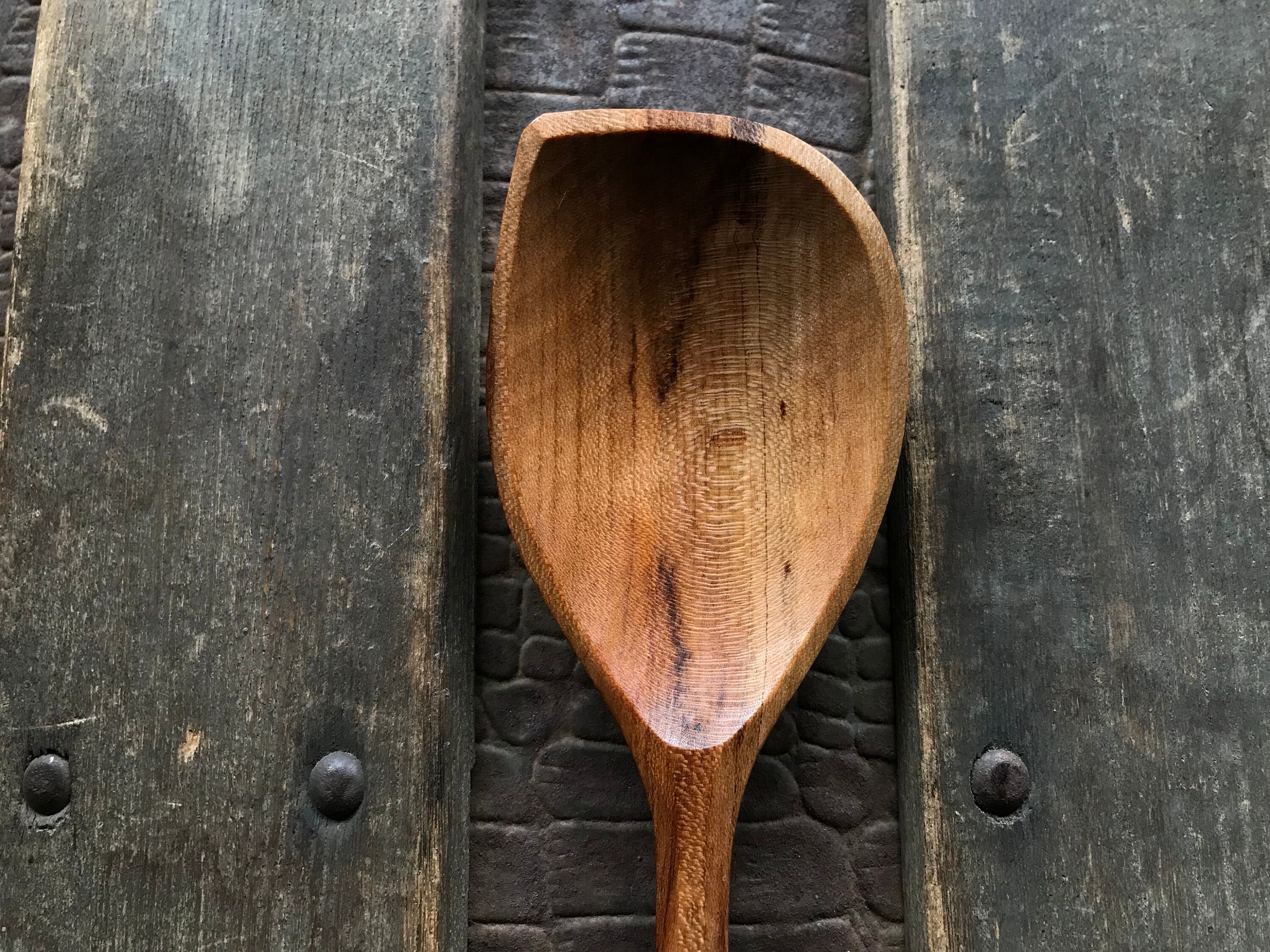 11cooking spoon, serving spoon, left handed, hand carved wooden spoon
