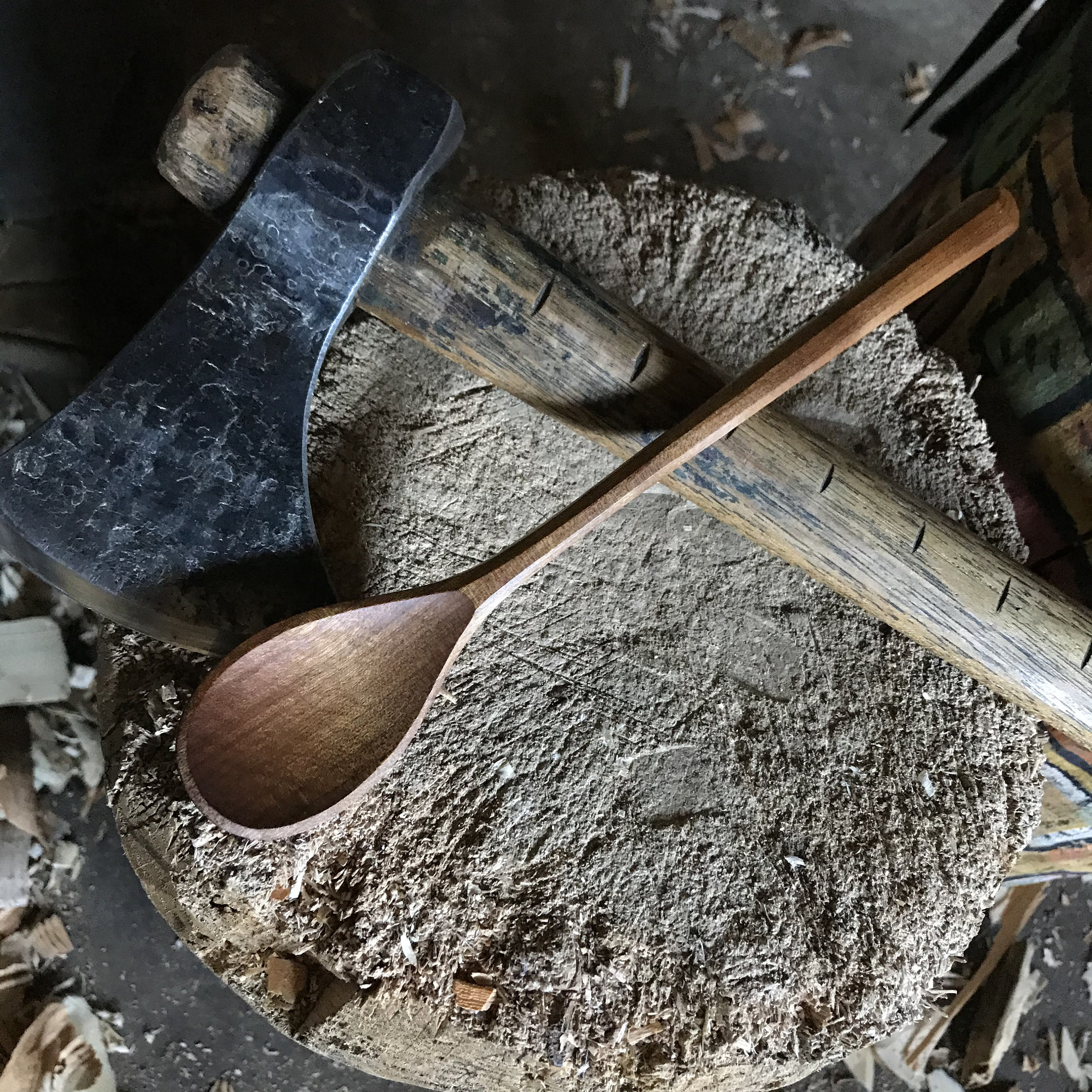 9 wooden spoon, light cooking spoon, eating spoon, all in one bushcraft ...