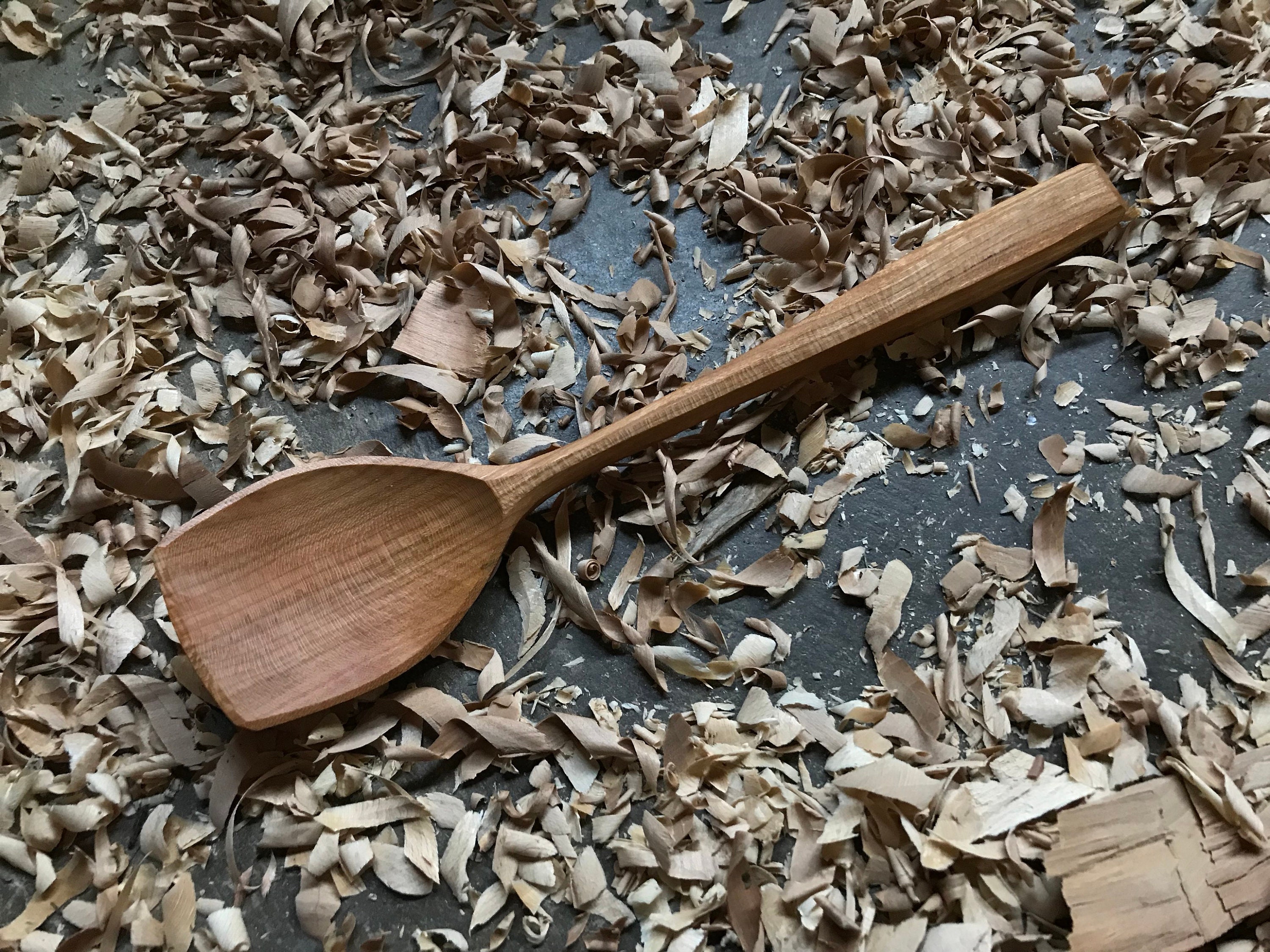 11 serving spoon, cooking spoon, hand carved wooden spoon