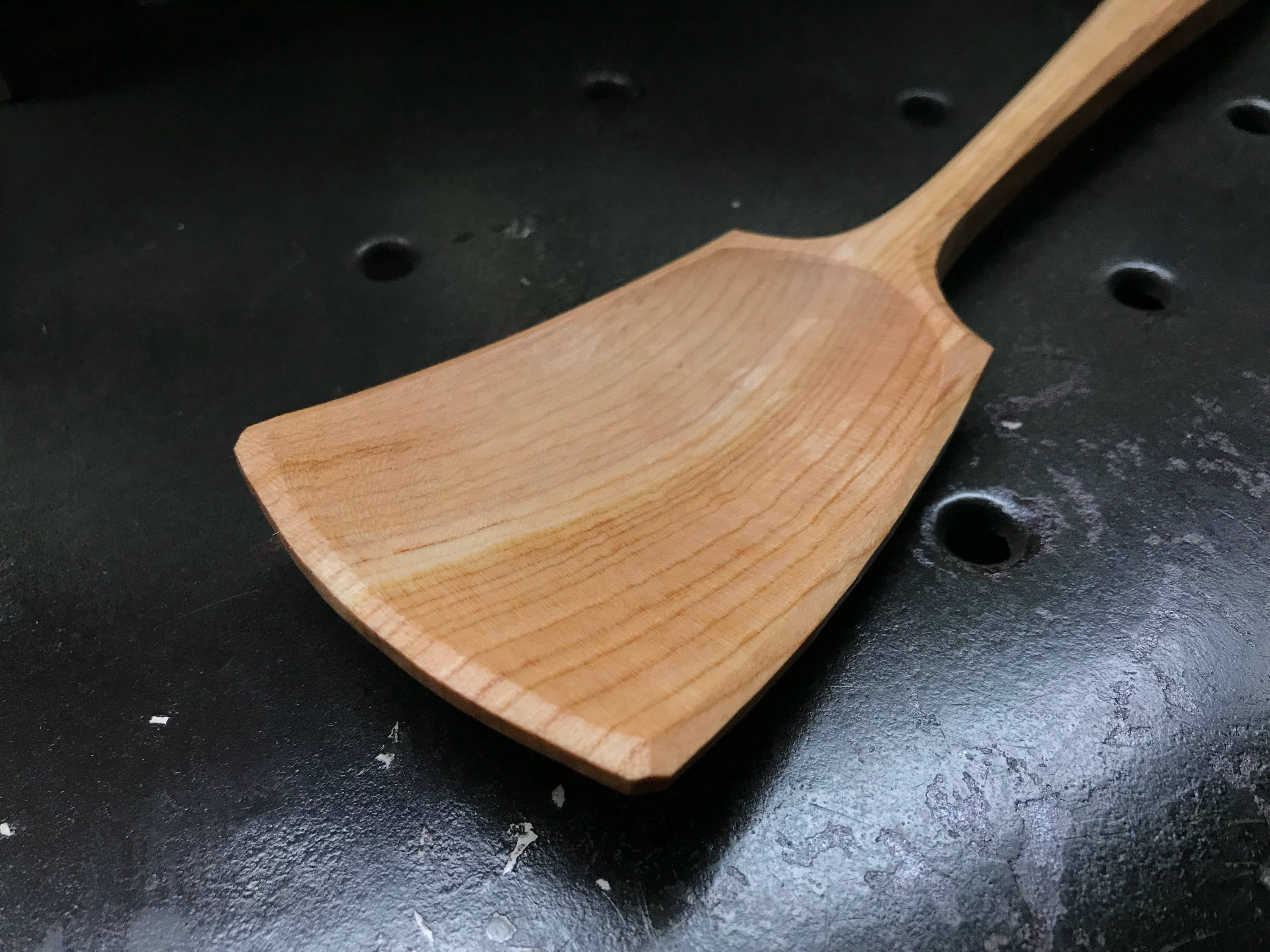 11 wok style spoon, wooden spoon, cooking spoon, serving spoon, made ...