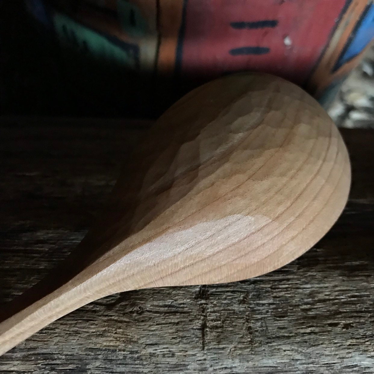 12 serving spoon, shallow ladle, cooking spoon, wooden spoon