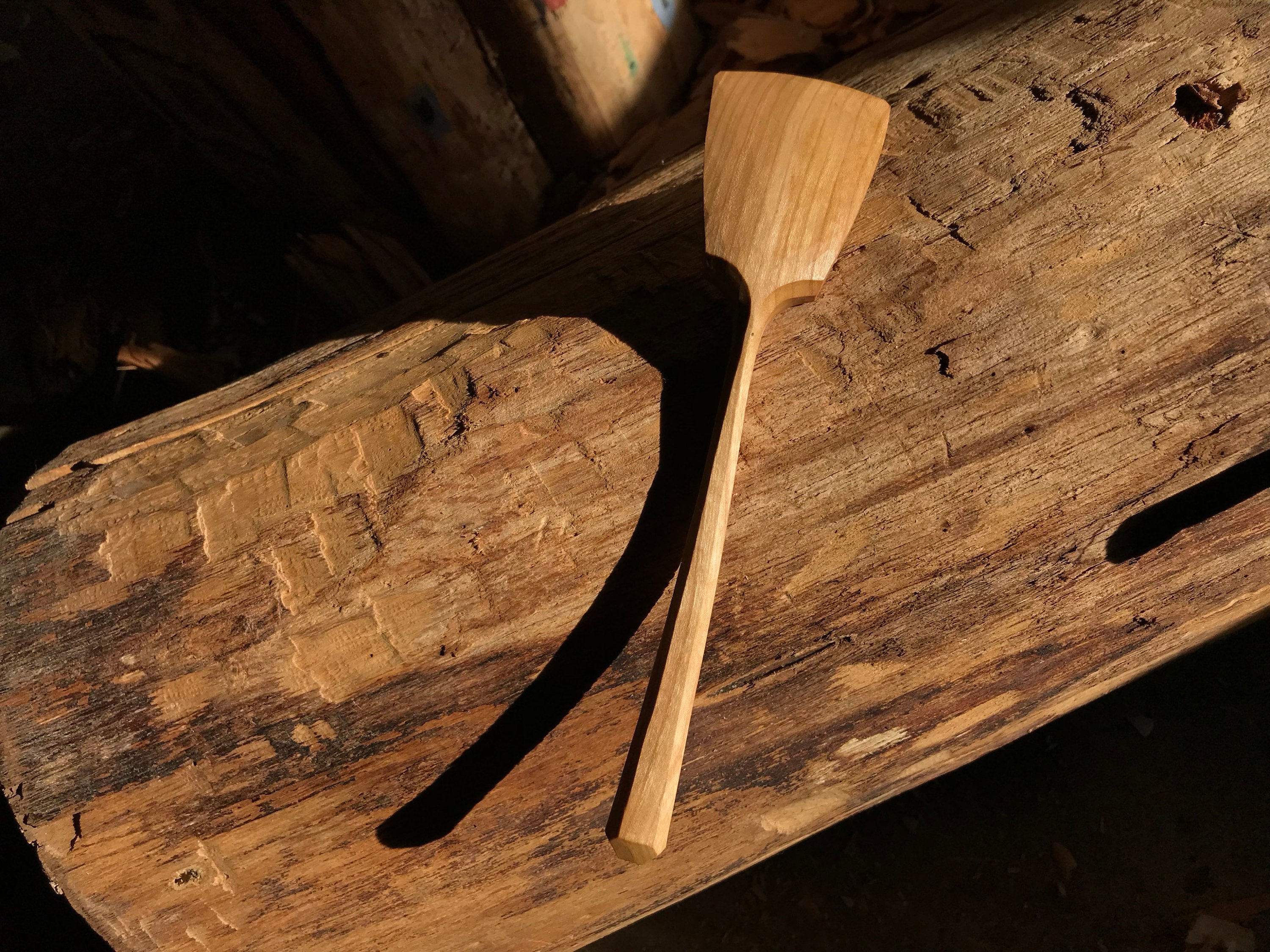 9 wok style spoon, wooden spoon, cooking spoon, serving spoon, made ...