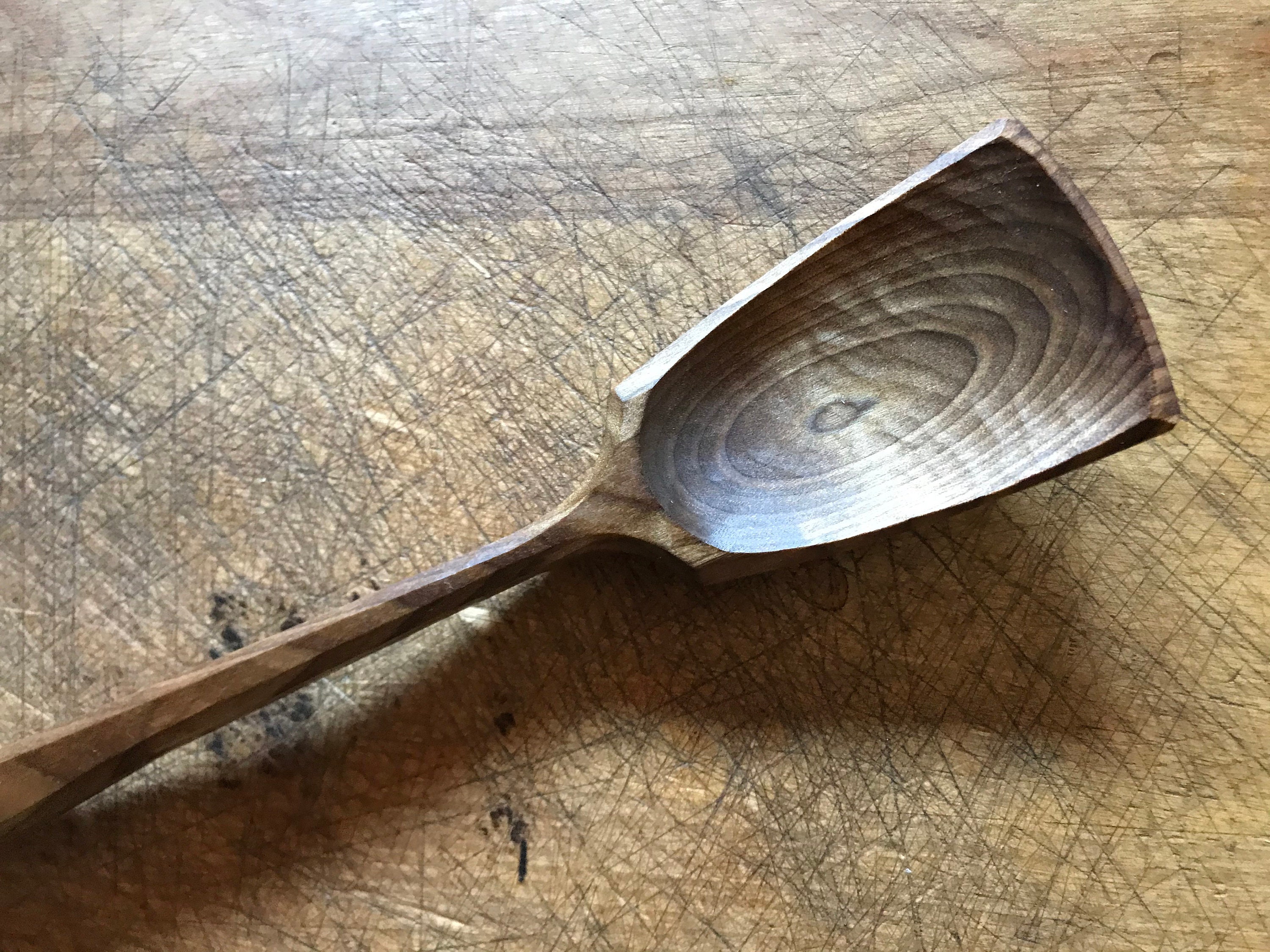 11 wok style spoon, wooden spoon, cooking spoon, serving spoon, made ...