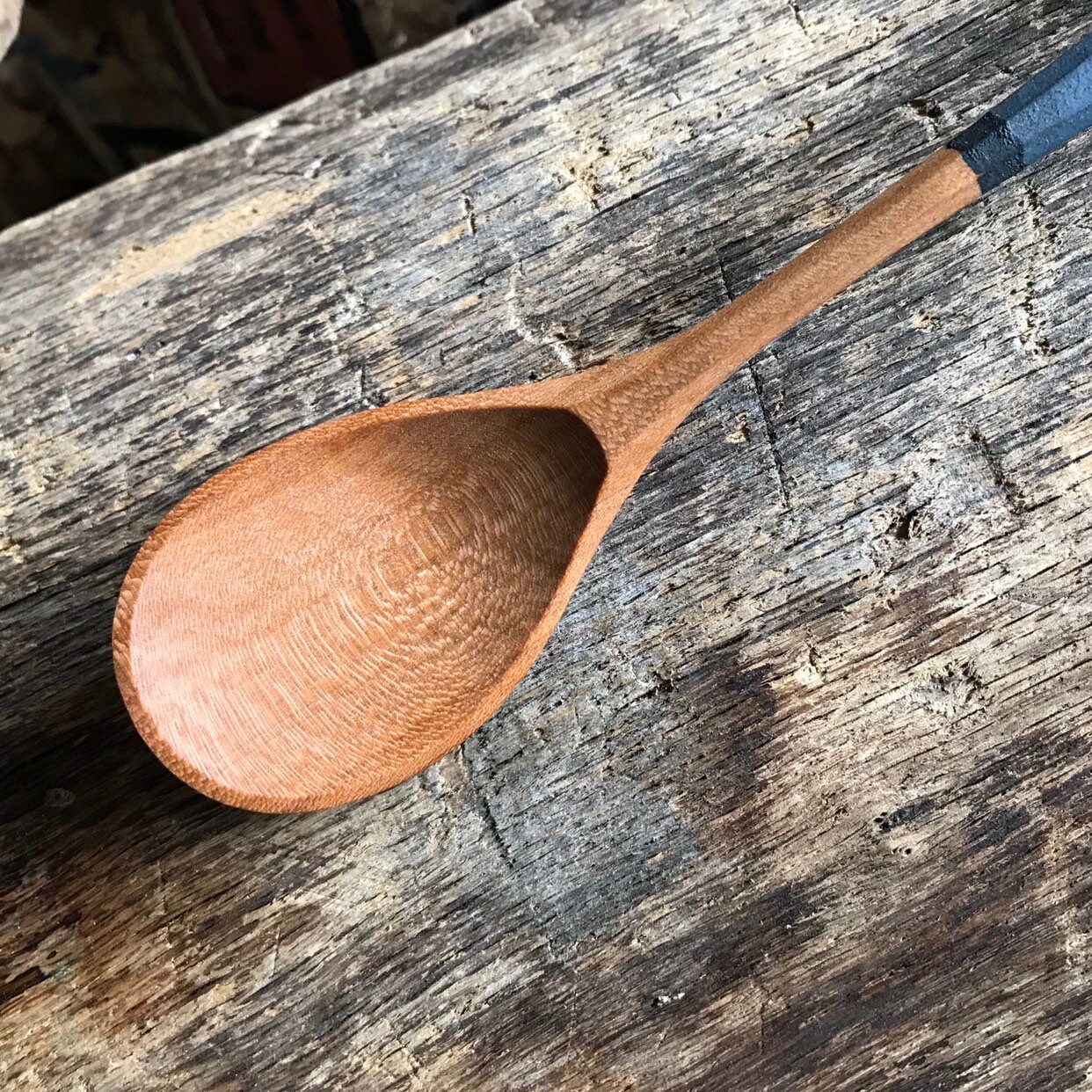 9 wooden spoon, light cooking spoon, eating spoon, all in one bushcraft ...