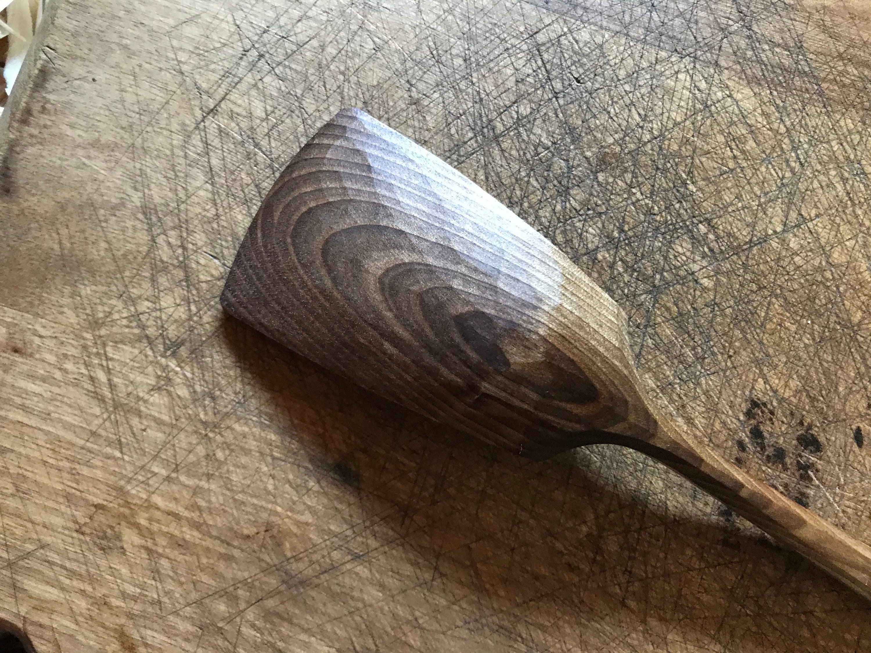 11 wok style spoon, wooden spoon, cooking spoon, serving spoon, made ...