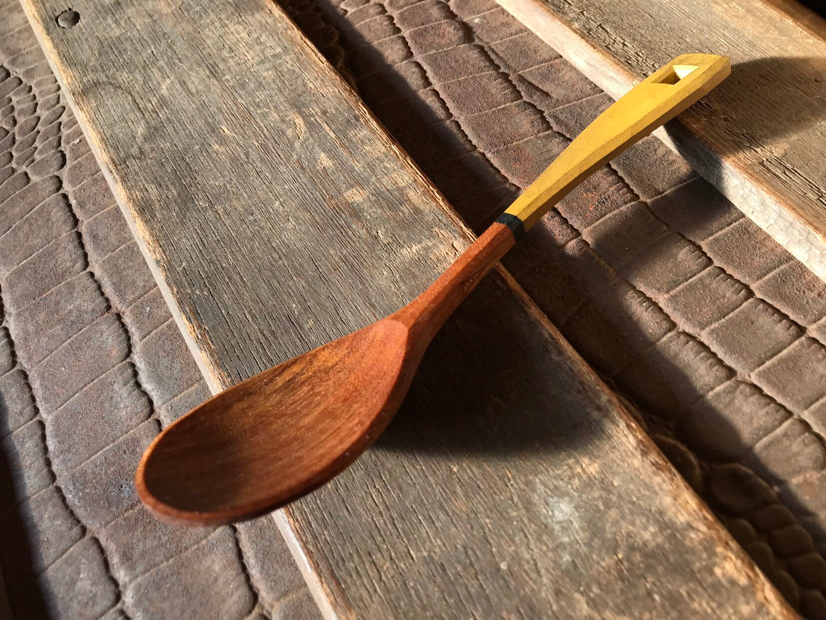 7 eating spoon, ice cream spoon, soup spoon, hand carved wooden spoon