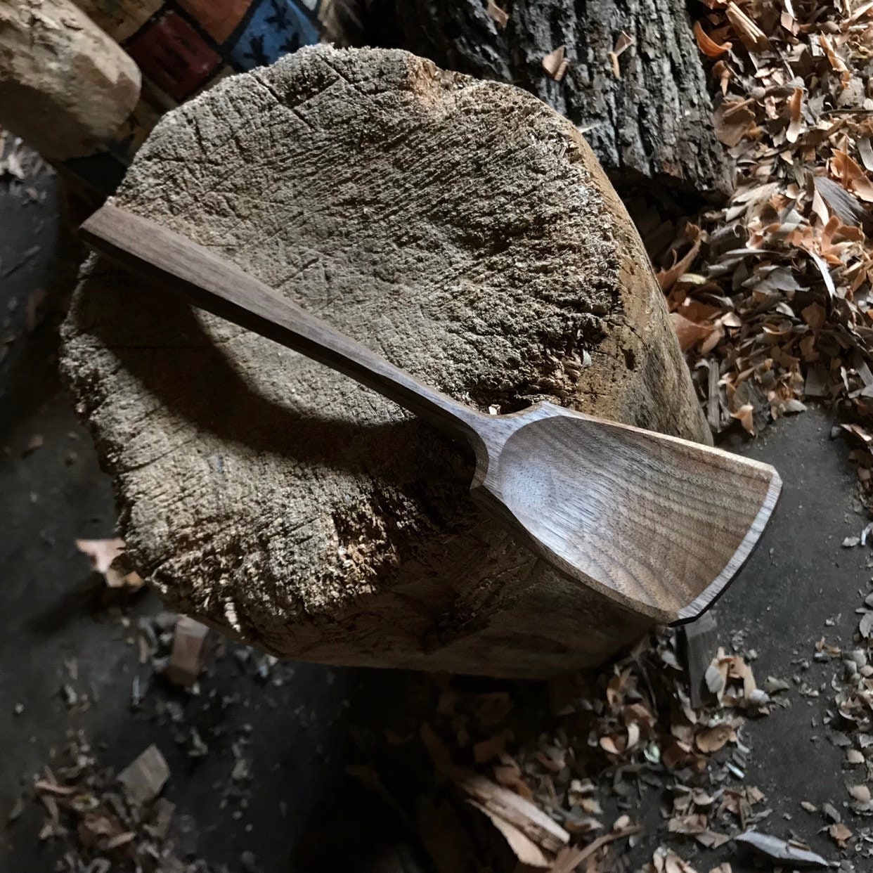 11 wok style spoon, wooden spoon, cooking spoon, serving spoon, made ...