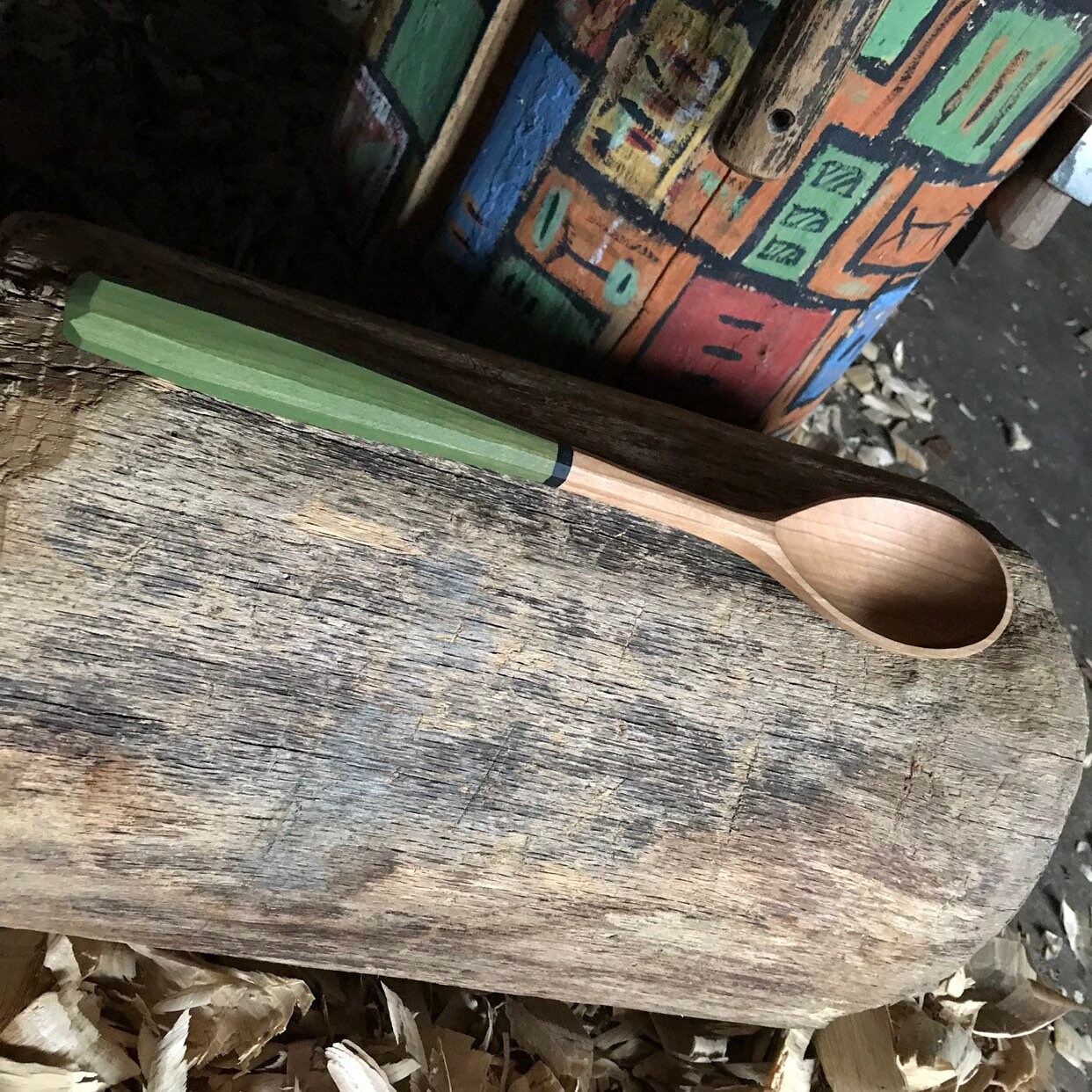 12 serving spoon, shallow ladle, cooking spoon, wooden spoon