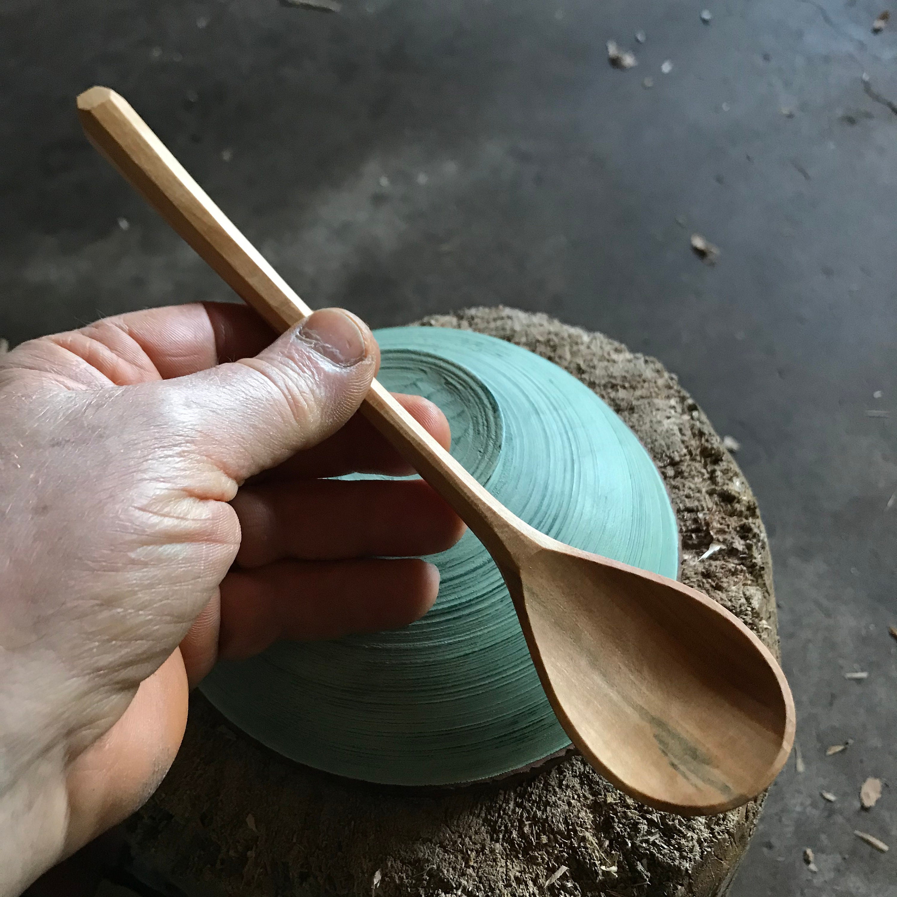 9 bushcraft spoon, wooden spoon, cooking spoon, soup spoon, all in one ...
