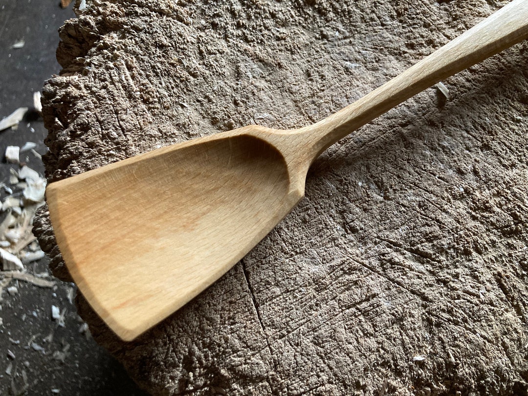 Wok Style Cooking Spoon, 10” Wooden Spoon - Etsy
