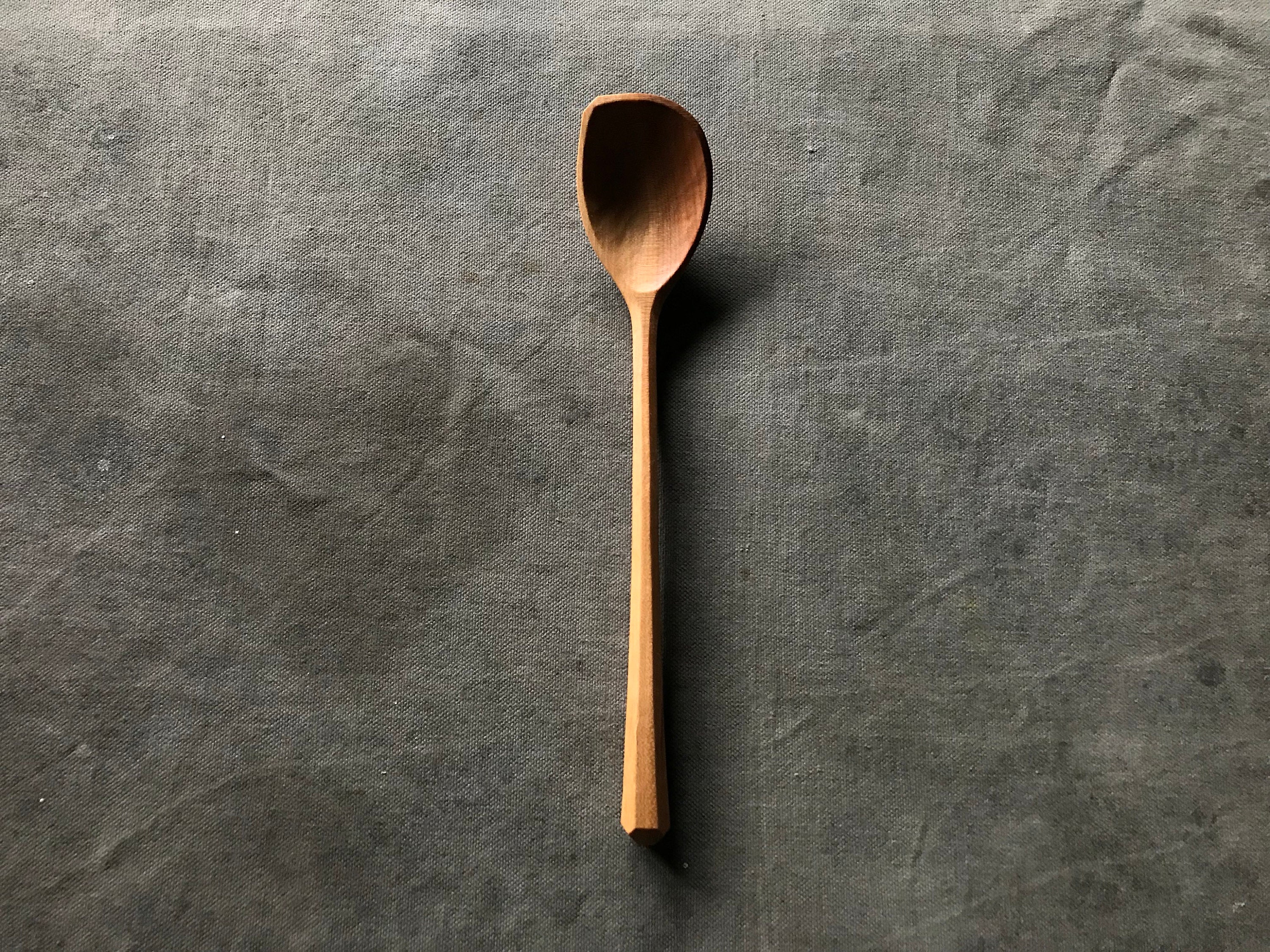 9 wooden spoon, light cooking spoon, eating spoon, all in one bushcraft ...