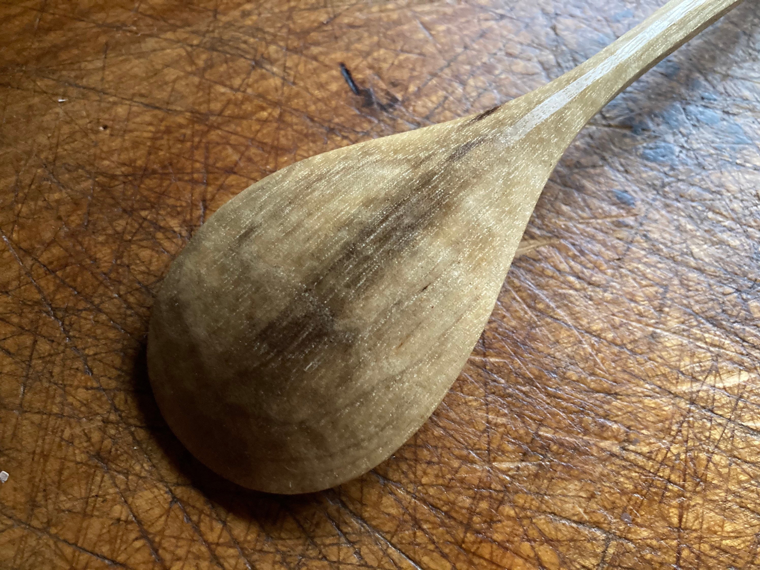 7” dinner spoon, table spoon, wooden spoon, serving spoon, hand carved ...