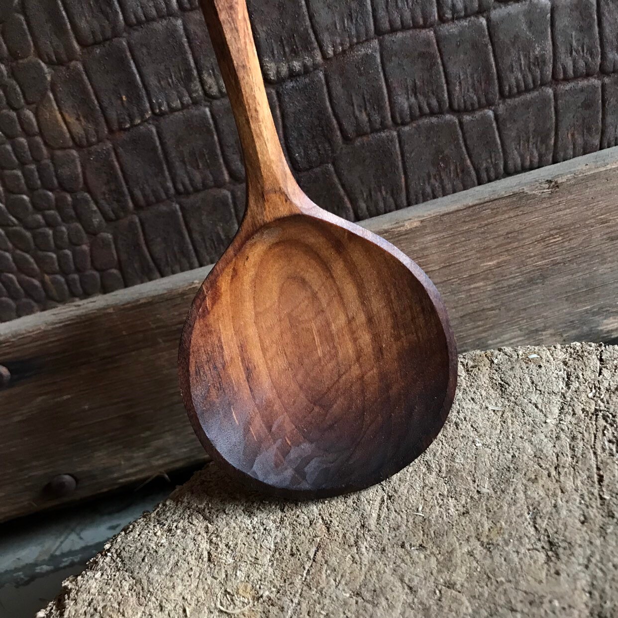 9 serving spoon, wooden spoon, cooking spoon, hand carved wooden spoon