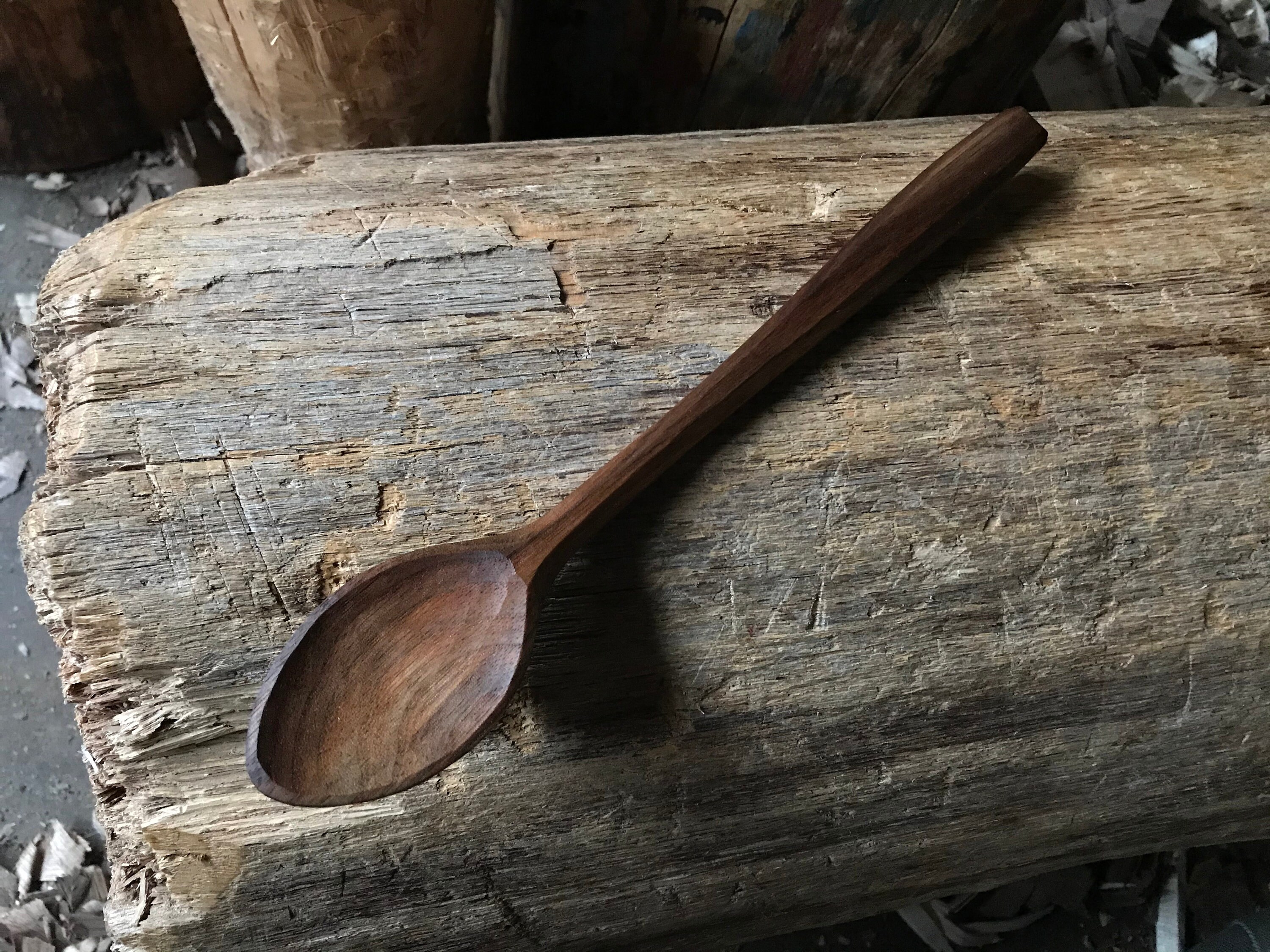 9 bushcraft spoon, wooden spoon, cooking spoon, soup spoon, all in one ...